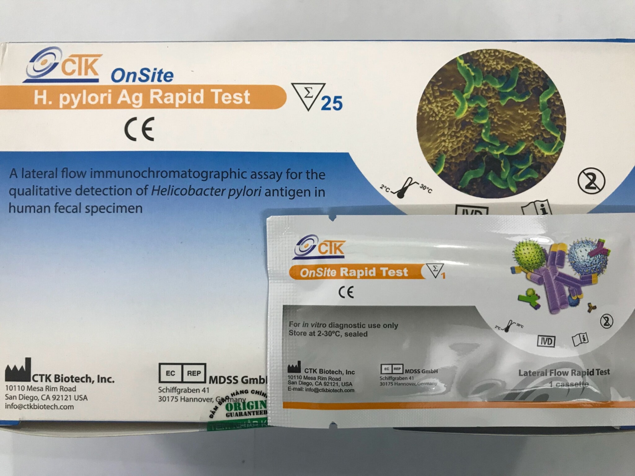 Test thử nhanh H.Pylori Ag Phân CTK – MayVy