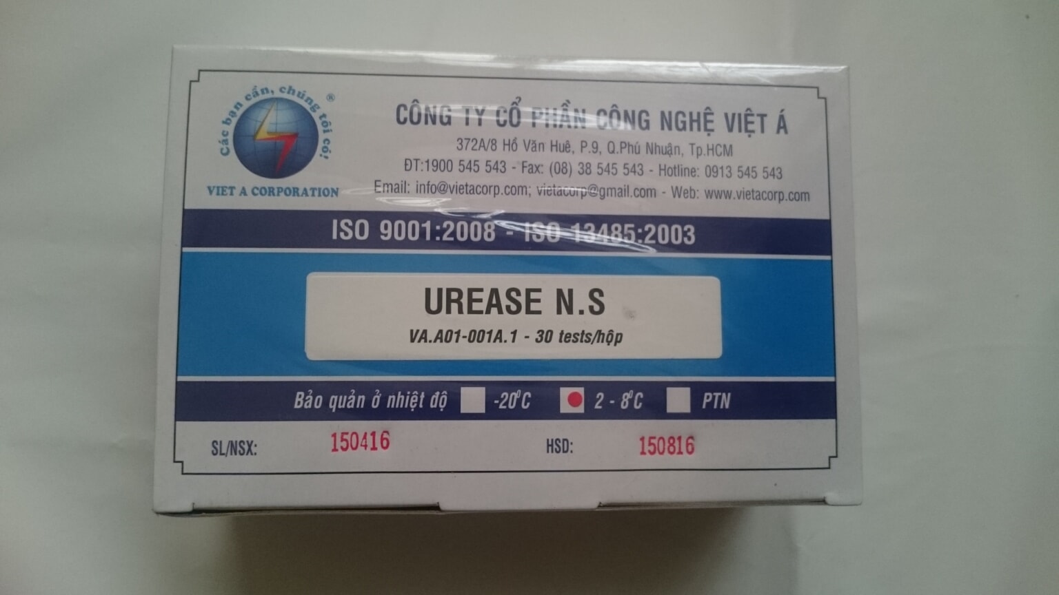 Test thử nhanh UREASE N.S ( Nội Soi ) – MayVy
